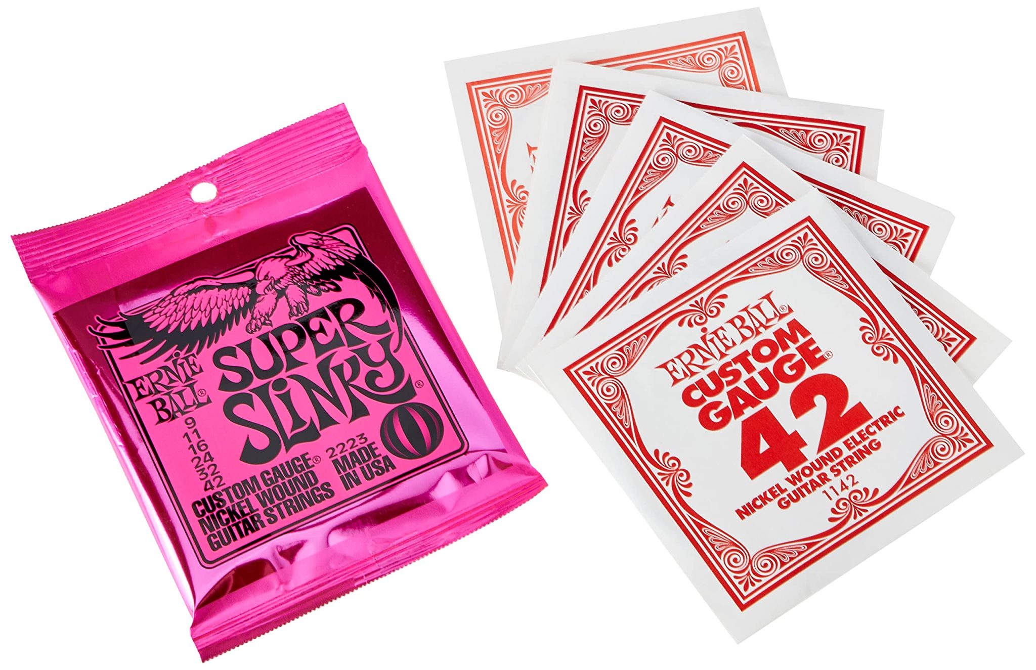 Ernie Ball Super Slinky Electric Guitar Strings – Asanand Music